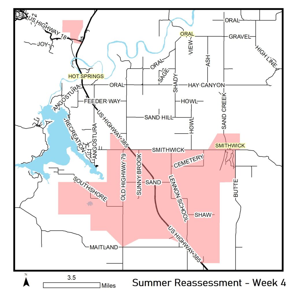 Summer Reassessment - Week 4 - Fall River County, South Dakota
