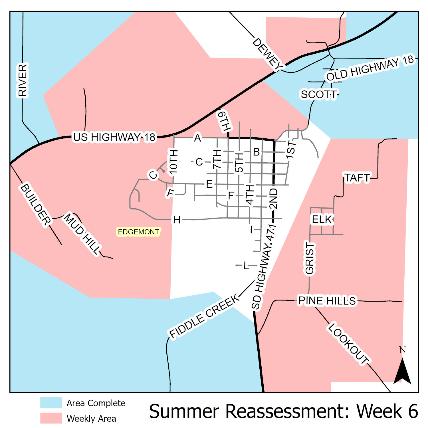 Summer Reassessment - Week 6 - Fall River County, South Dakota